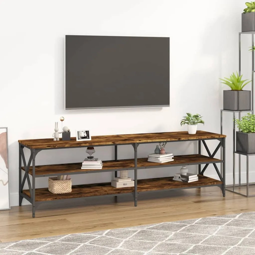 Tv Skříňka 160 X 40 X 50 Cm Kompozitní Dřevo - Hnědý dub