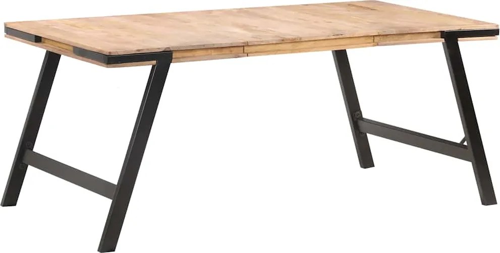 Jídelní stůl 180 x 90 x 76 cm masivní mangovníkové dřevo 288119