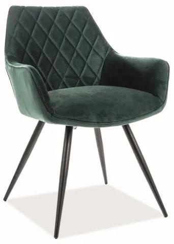 Jídelní židle, Linea Velvet, zelená