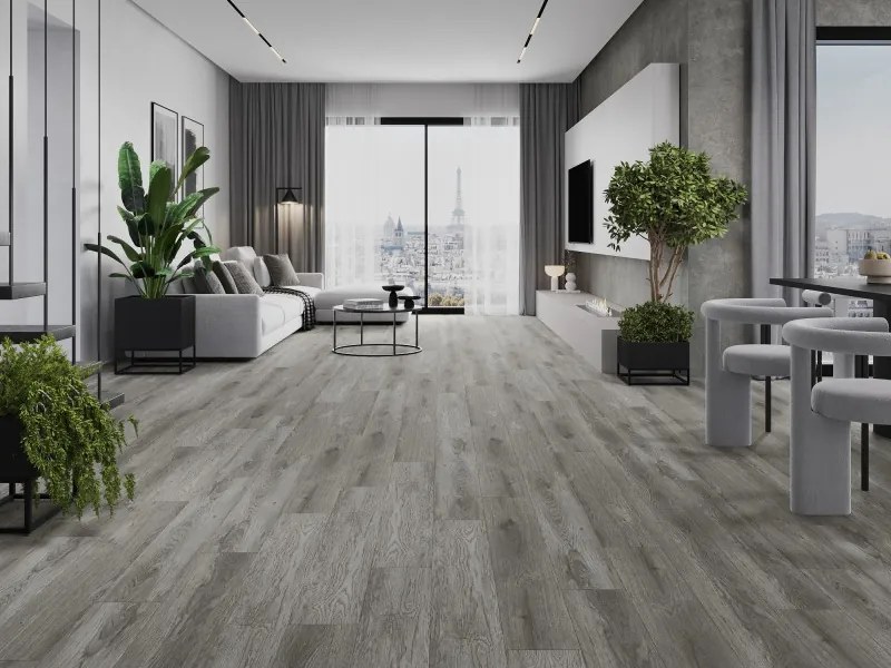 Mexen Claremont vzorek vinylových panelů SPC 6,5 mm, podklad IXPE 1,5 mm, 4 V-drážka, Dub - F1039-S