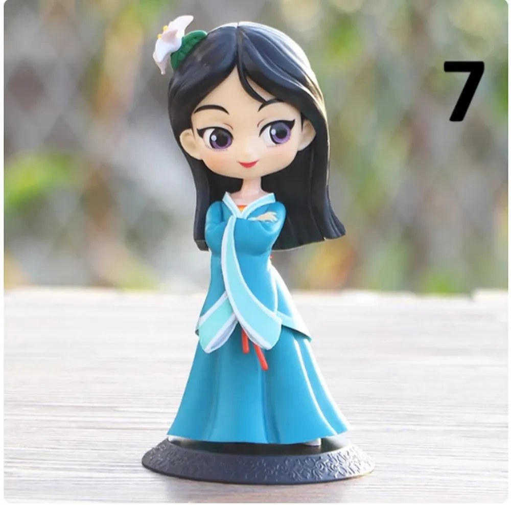 Pohádkové postavičky - figurky Disney princezen (8-14 cm) Motiv: 7 -huamulan lanse