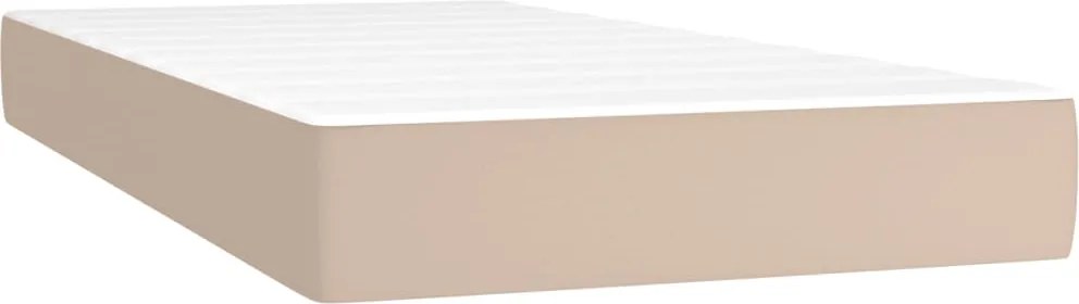 Box spring postel s matrací cappuccino 100x200 cm umělá kůže 3140992