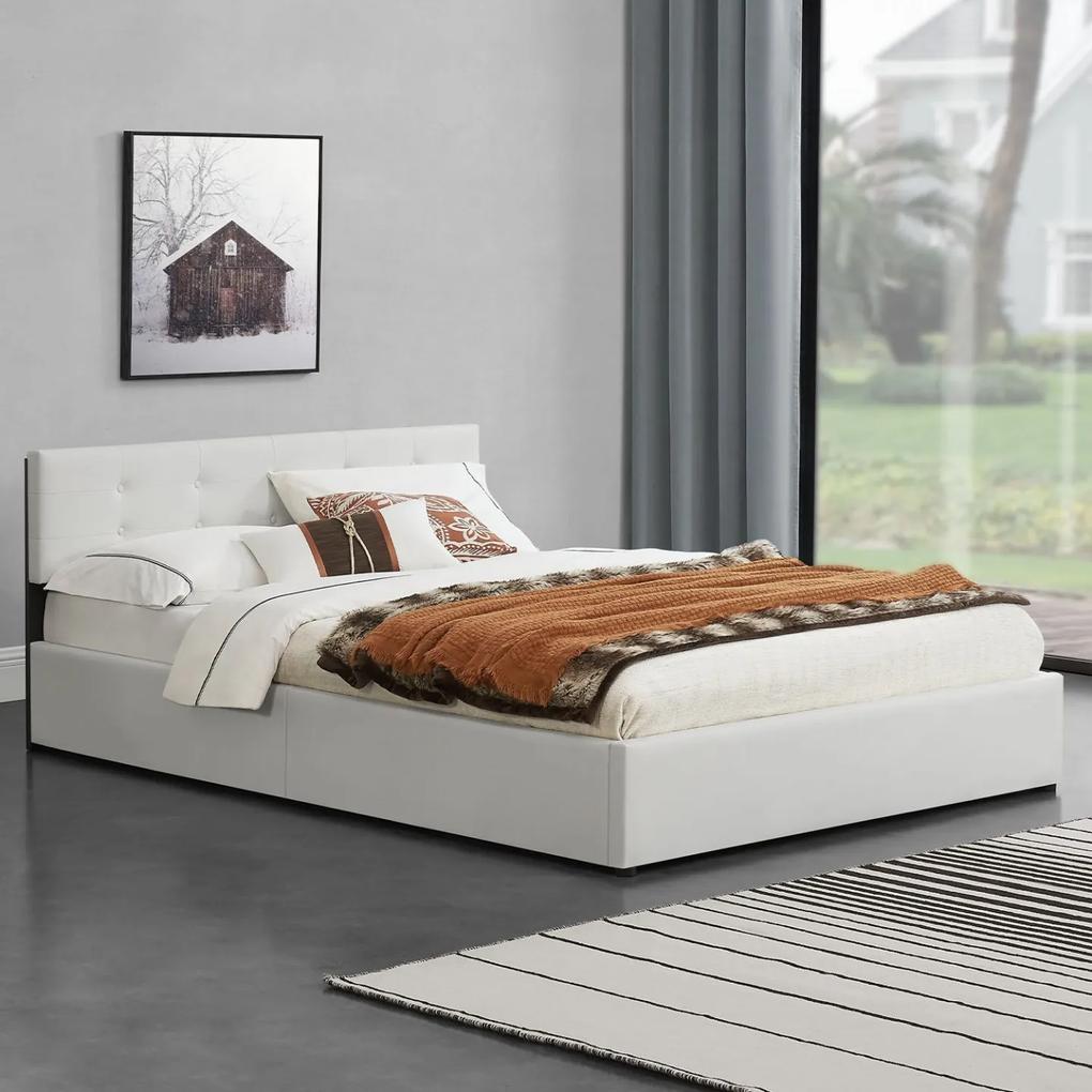Goleto Čalouněná postel Marbella 180 x 200 cm | bílá