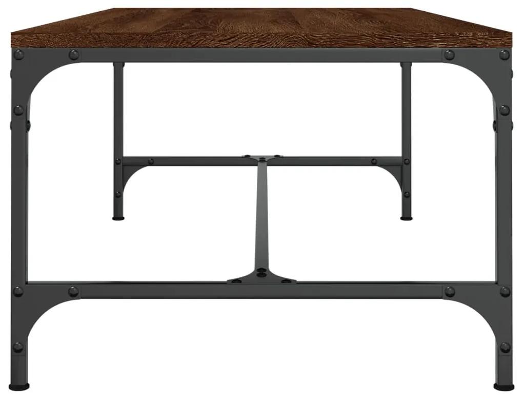 Konferenční stolek hnědý dub 100x50x35 cm kompozitní dřevo - Default Title