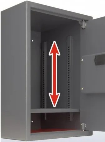 DEMA Nábytkový digitální trezor 65 L 35x36x52 cm
