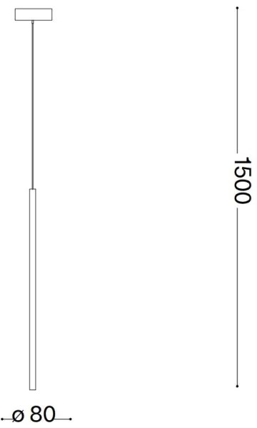 Ideal Lux - LED Lustr na lanku FILO LED/3,5W/230V 3000K CRI 90 mosaz