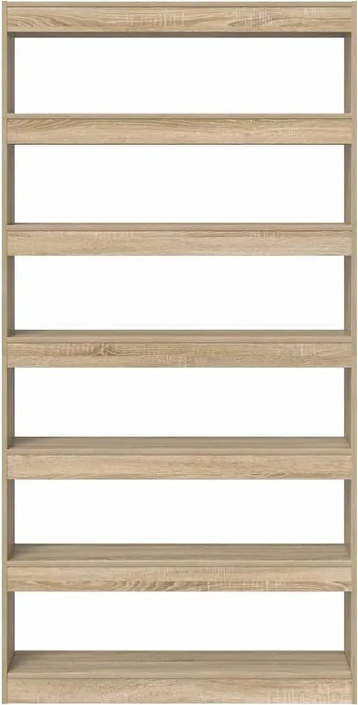 Knihovna 6 úrovní 100 x 30 x 198 cm Kompozitní dřevo Sonoma dub 3333926