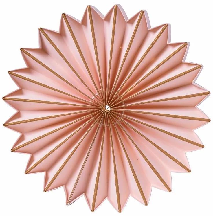 watt & VEKE Svítící LED dekorace Juliette Blush 25 cm, růžová barva, plast,  papír | BIANO