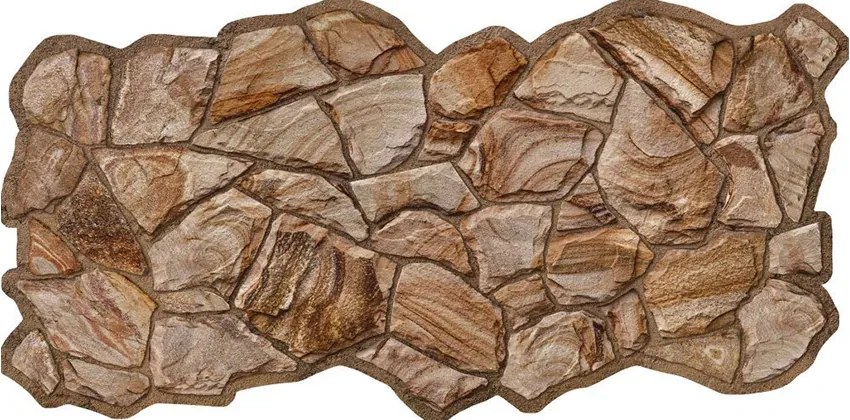 Obkladový 3D PVC panel 98 x 48 cm - Sandstone Brown