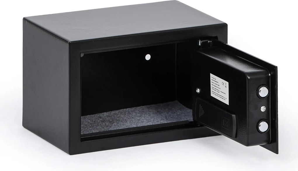 Nábytkový sejf s elektronickým zámkem a čtečkou otisků prstů, 200 x 310 x 200 mm