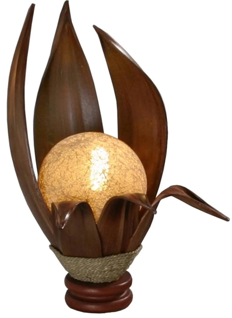 Karima stolní lampa z tvrzených kokosových listů