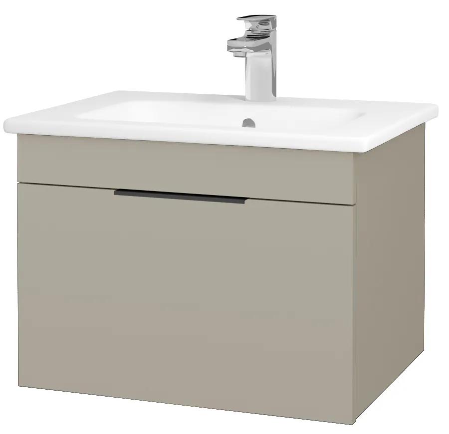 Dřevojas Koupelnová skříň ASTON SZZ 60 Varianta: N01 Bílá lesk / Úchytka T04 / D05 Oregon