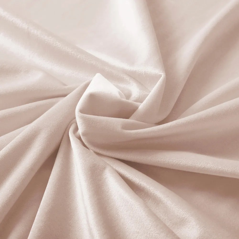 Biante Sametový obdélníkový ubrus Velvet Premium SVP-020 Béžový 60x100 cm
