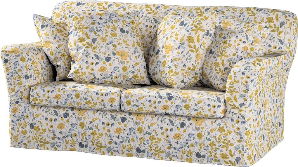 Potah na pohovku IKEA  Tomelilla 2-místná nerozkládací barva žlutá látka pletený vzor, vzorované