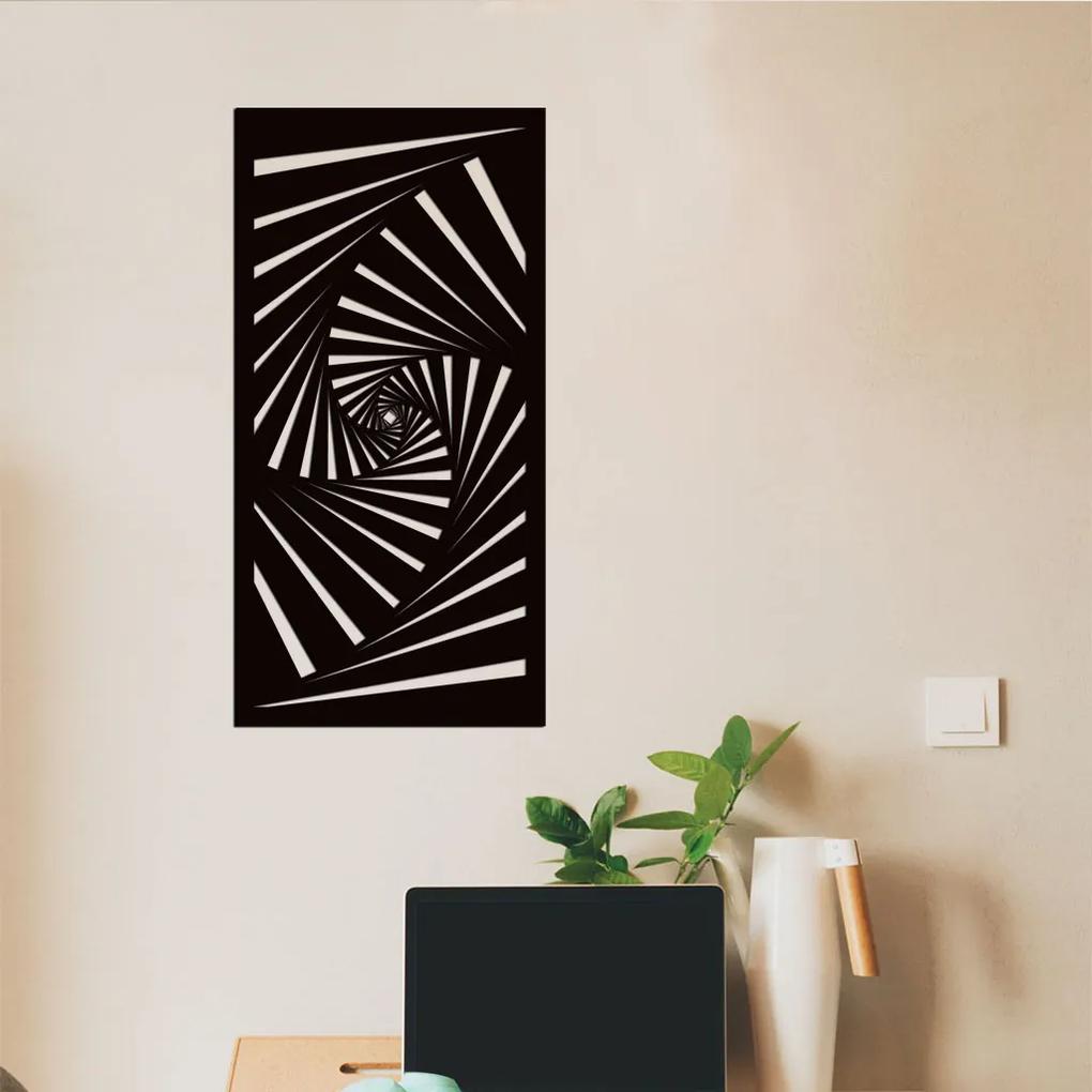 dřevo života Dřevěný dekorační panel na zeď SCHODIŠTĚ Rozměry (cm): 20x40, Barevný vzor: Černá