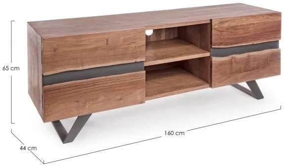 BIZZOTTO malý TV stolek ARON 160x65 cm 0745487