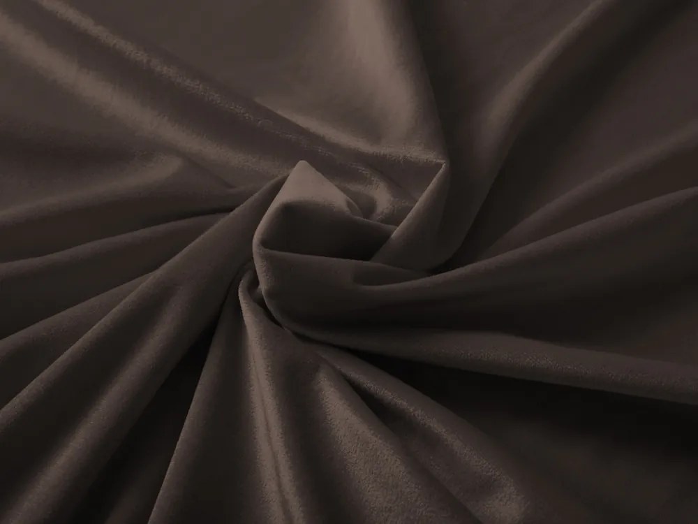 Biante Sametový čtvercový ubrus Velvet Premium SVP-016 Tmavě hnědý 110x110 cm