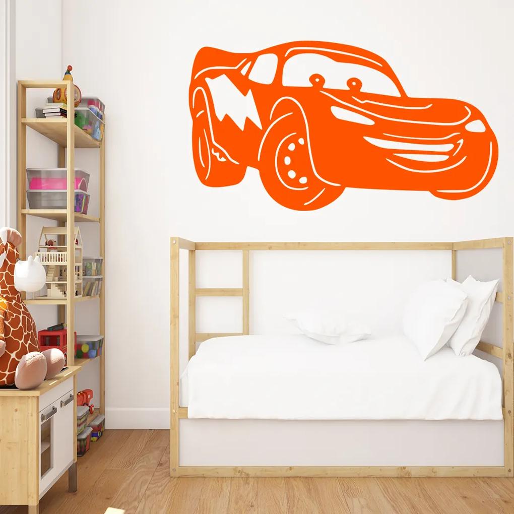 Živá Zeď Samolepka na zeď Blesk McQueen Barva: oranžová, Velikost: 100 x 59 cm