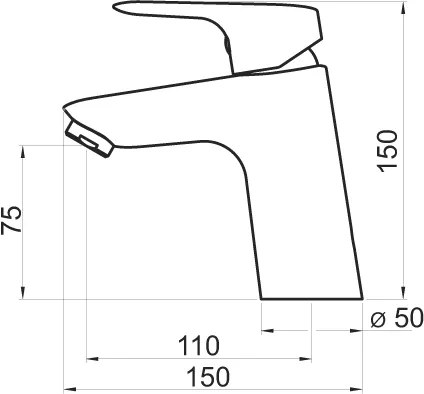 Novaservis Titania Pure 90301/1,0 umyvadlová baterie