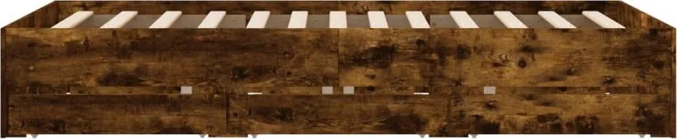 vidaXL Rám postele se zásuvkami 120 x 200 cm kompozitní dřevo [3207284] Barva: dub sonoma