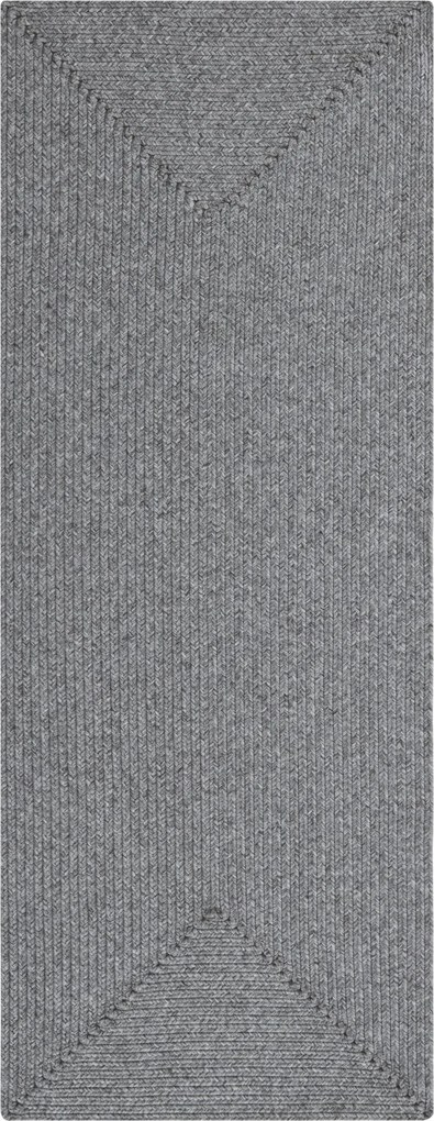 Kusový koberec Braided 105551 Light Grey – na von aj na doma, 200x290, šedá, chodba / predsieň, Hanse Home
