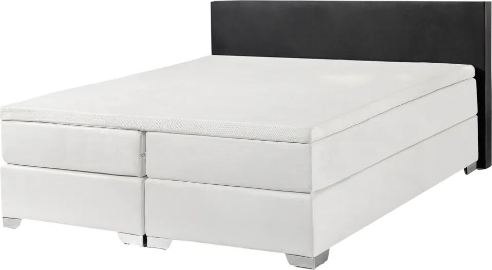 Kontinentální černobílá postel 160x200 cm PRESIDENT
