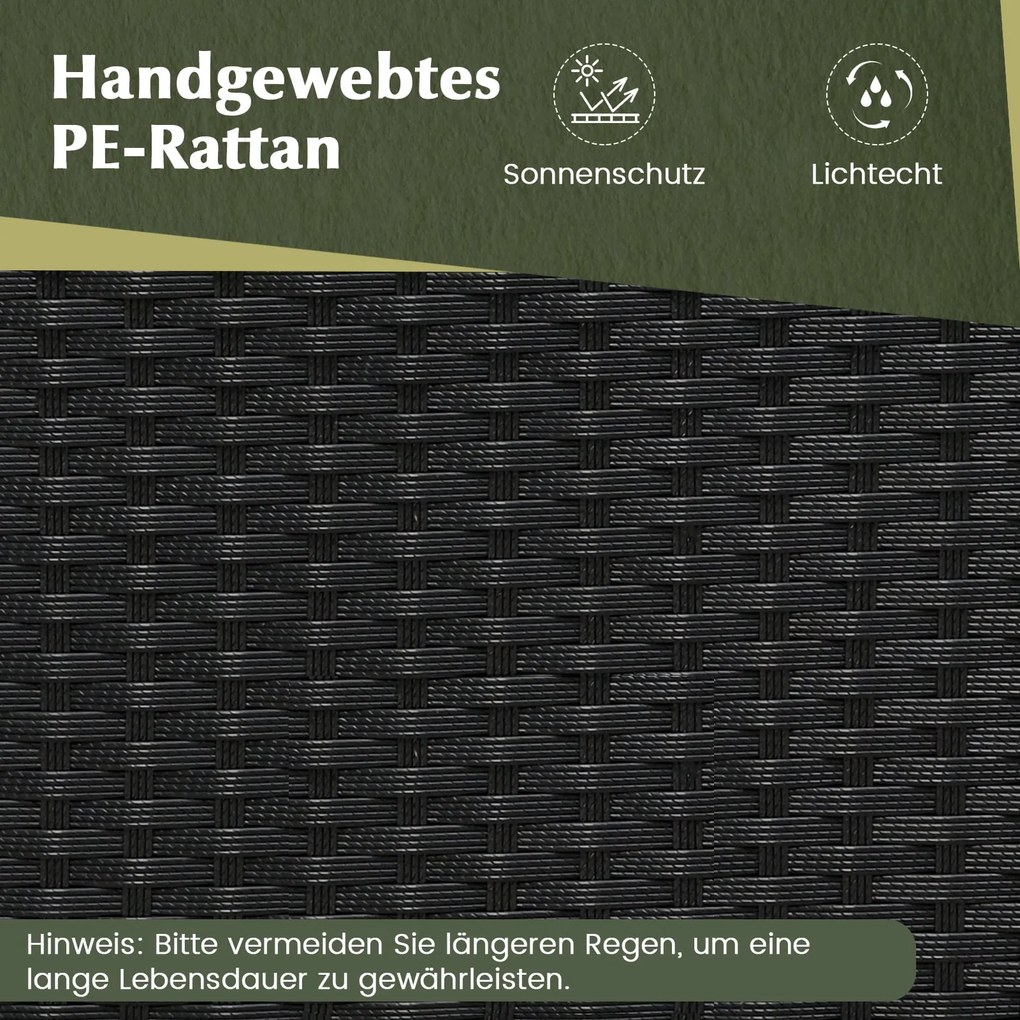 Costway 2-in-1 Venkovní skládací lavice konvertibilní piknikový stůl a s kovovým