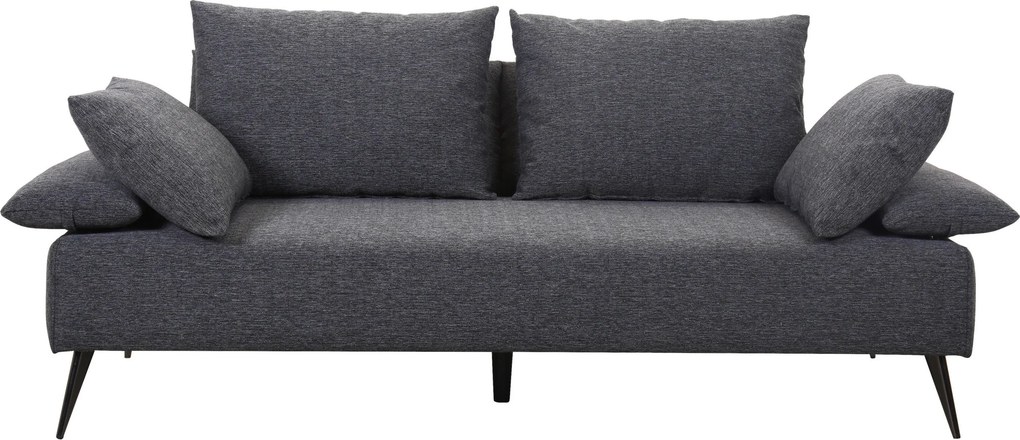 XXXLutz ROZKLÁDACÍ POHOVKA, textil, tmavě šedá Livetastic - Rozkládací pohovky - 000454002501