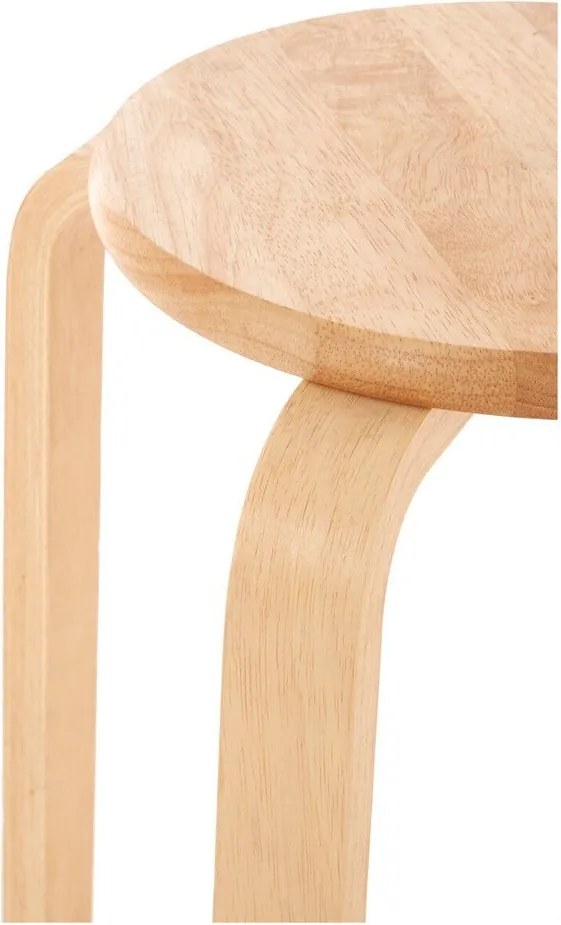 Stolička z kaučukového dřeva v přírodní barvě Heva – Premier Housewares