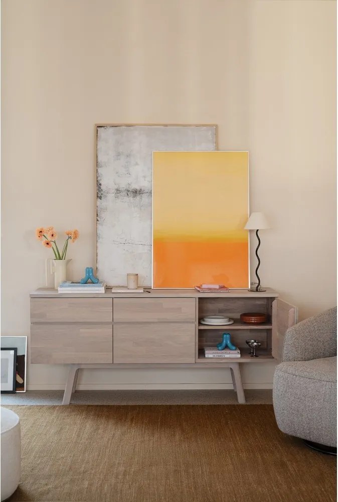 Komoda z dubového dřeva ve světle přírodní barvě 170x77x42 cm Cleardale – Rowico