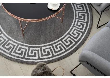 Kulatý koberec HAMPTON Grecos Řecký, šedý velikost kruh 160 cm | krásné koberce cz