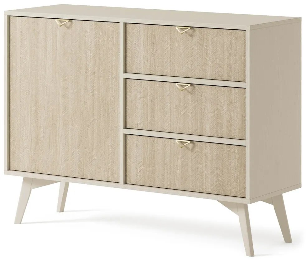 Moderní komoda FELICITY KSZD106, béžová / scandi