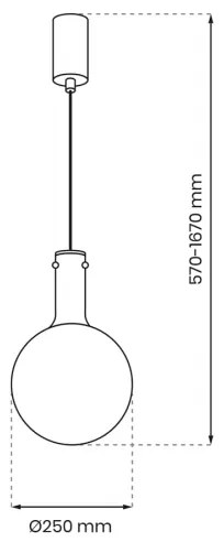 Lustr na lanku TORONTO 1xGU10/8W/230V chrom