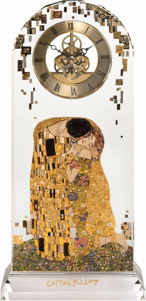 GOEBEL Křišťálové Hodiny The Kiss - Artis Orbis, Gustav Klimt