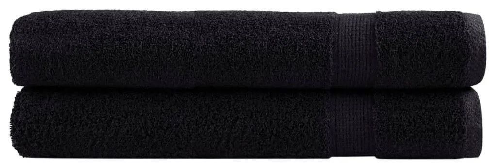 Premium ručníky SOLUND 2 ks černé 80 x 200 cm 600 g/m² 137434