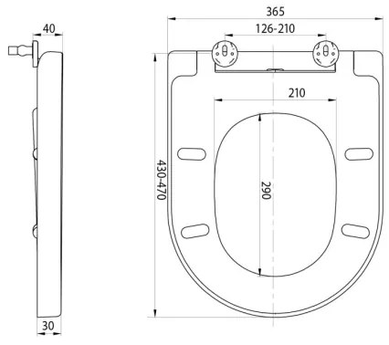 Sapho - Záchodové prkénko SoftClose TURKU bílá