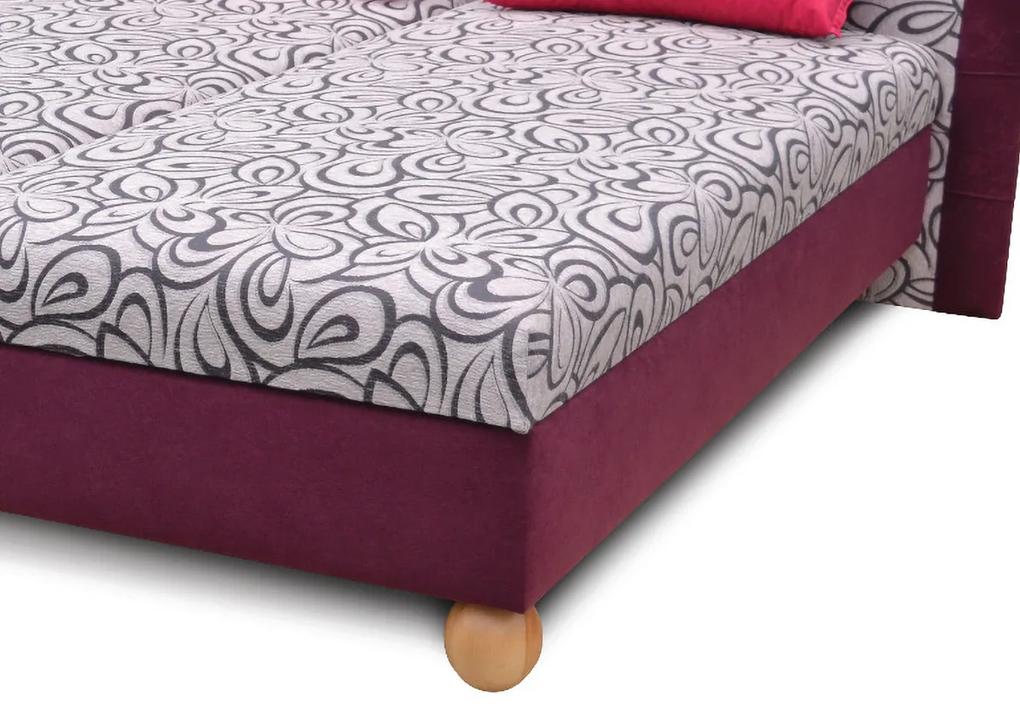 NEW DESIGN postele Postel VENICE s hlavovým čelem a úložným prostorem, matrace a rošt v ceně, 160×200 cm Velikost postele: 160 × 200 cm