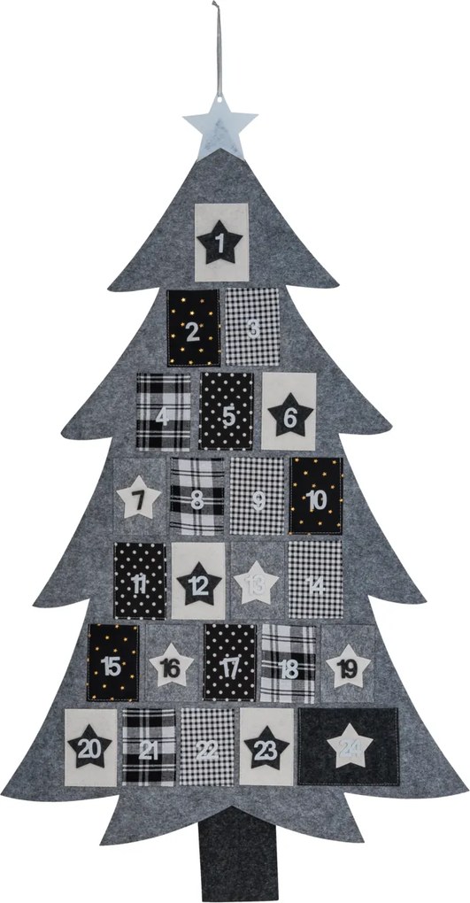 Livarno Home Adventní kalendář z filcu (strom)