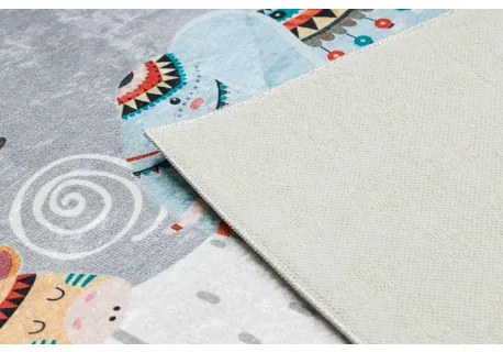 Dywany Luszczow Dětský kusový koberec BAMBINO 2160 pratelný Ulice, Indická vesnice, zvířata, protiskluz, šedá Rozměr koberce: 80 x 150 cm