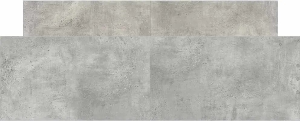 Rám postele s hlavovým a nožním čelem betonově šedý 120x200 cm 3203743