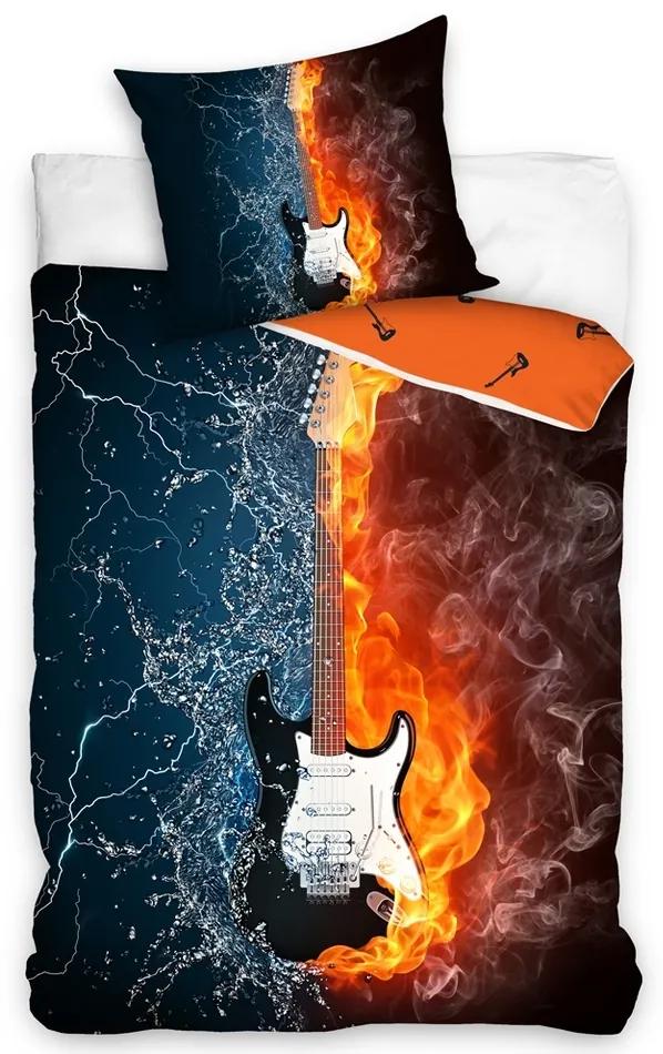 Tiptrade Bavlněné povlečení Kytara Fender Stratocaster, 140 x 200 cm, 70 x 90 cm