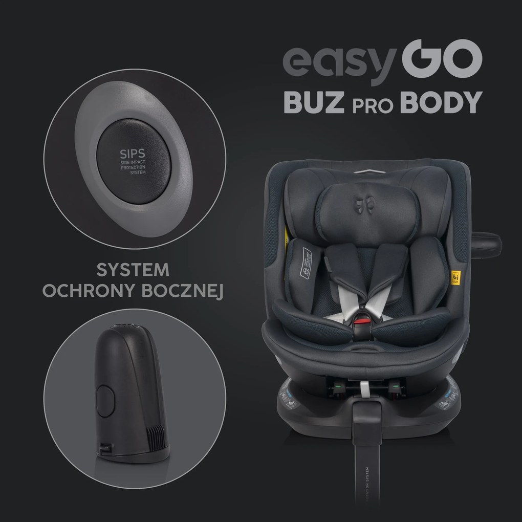 Sada autosedaček 2v1 EasyGo Buz Pro a Buz Pro Body Granito