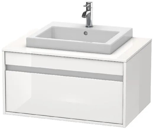Duravit Ketho - Umyvadlová skříňka 43x80x55 cm, 1 zásuvka, lesklá bílá KT679402222
