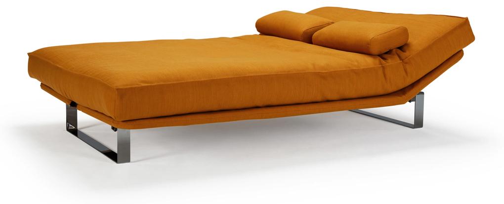 INNOVATION - Rozkládací sedačka MINIMUM oranžová - snímatelný potah