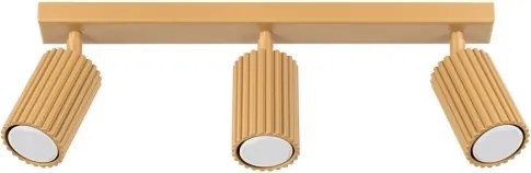 Stropní svítidlo SOLLUX KARBON 3L zlaté GU10 3x10W bez žárovek SL.1562