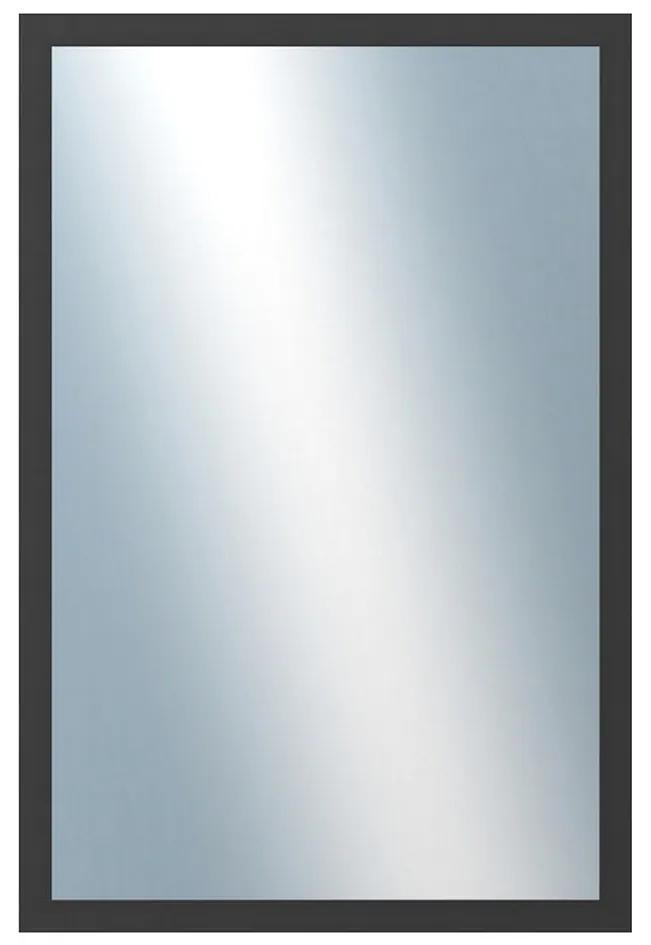 DANTIK - Zarámované zrcadlo - rozměr s rámem cca 40x60 cm z lišty Hliník černá | P05-021 (7005021)