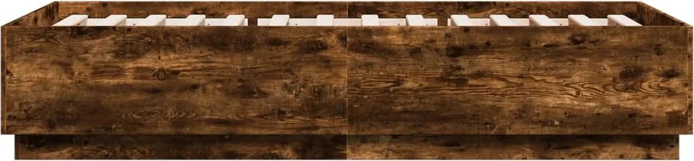 Rám postele kouřový dub 90 x 200 cm kompozitní dřevo 3209727