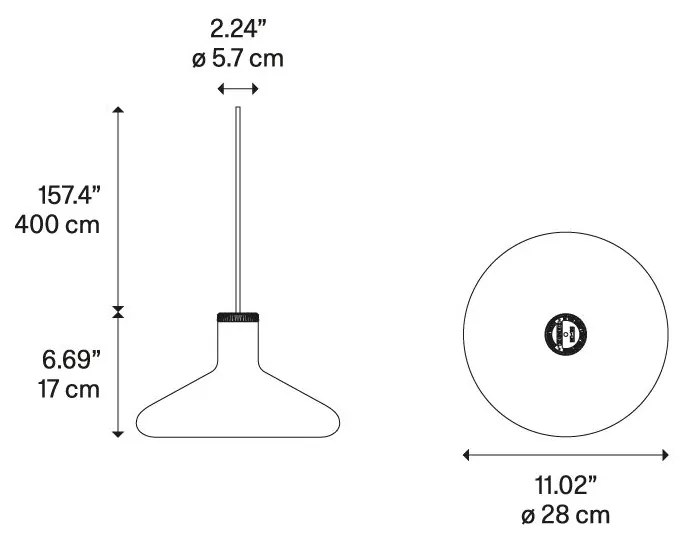 Diesel 50322 5200 Flask B cluster, závěsné svítidlo z pískového skla, 1x15W E27, prům. 28cm