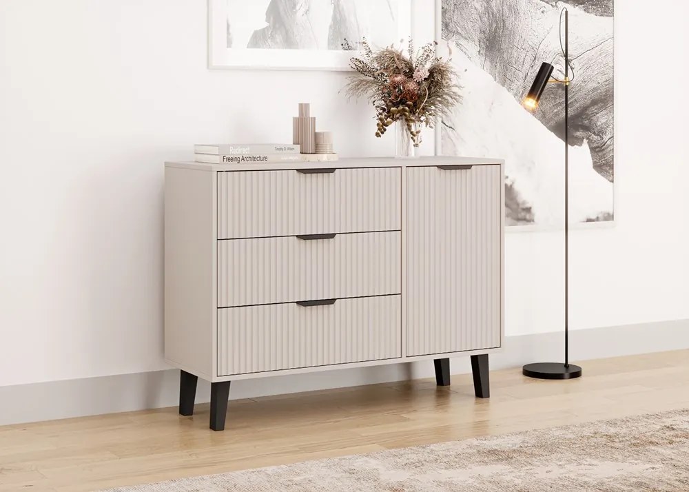 Komoda SCANDI 1D3S SLIM kašmír