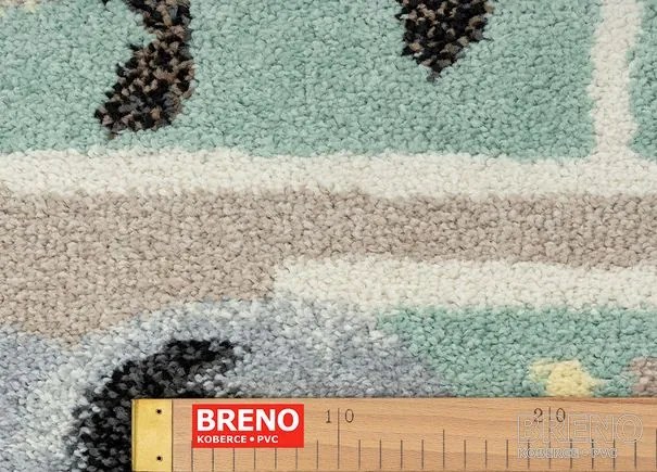 Breno Kusový koberec FUNKY TOP TOM Light Beige, 133x180 cm, Vícebarevné